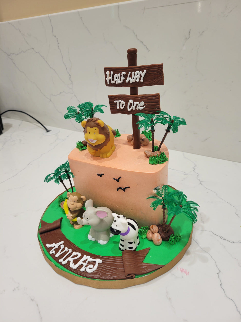 Aviraj Half birthday Cream Cake